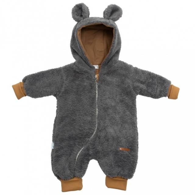 Luxus baba téli kezeslábas New Baby Teddy bear szürke - NEW BABY ...