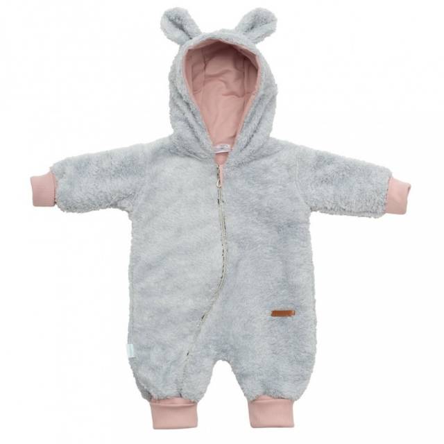 Luxus baba téli kezeslábas New Baby Teddy bear szürke rózsaszín - NEW ...