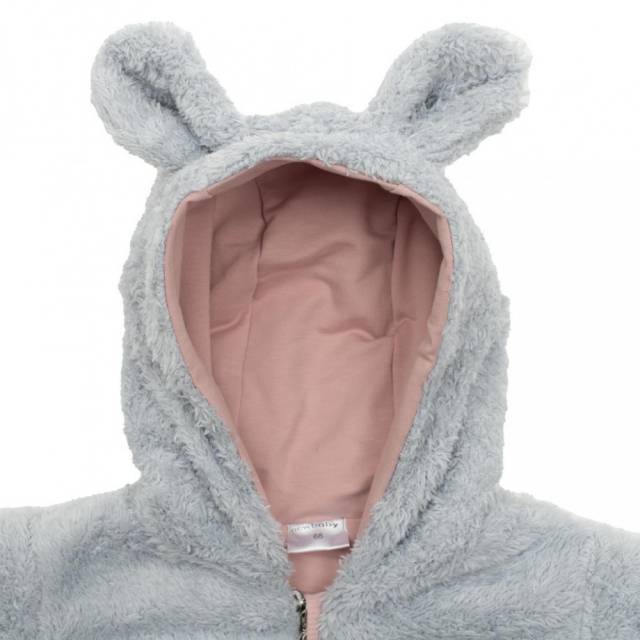 Luxus baba téli kezeslábas New Baby Teddy bear szürke rózsaszín - NEW ...