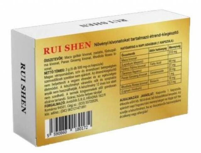 RUI SHEN NAGYHATÁSÚ POTENCIANÖVELŐ ÉS MAGÖMLÉS KÉSLELTETŐ KAPSZULA - 6 ...
