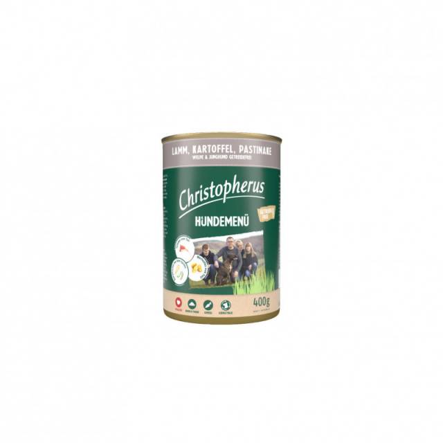 Christopherus Dog konzerv menü Junior bárány, burgonya, paszternák 400g ...