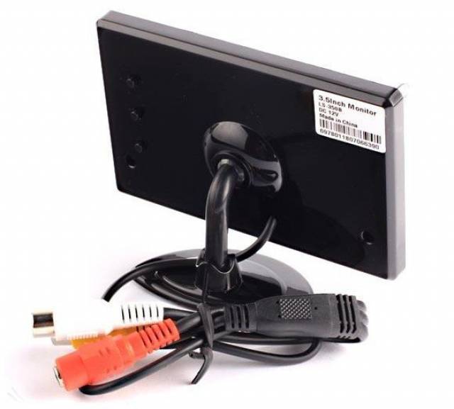 3.5'' TFT LCD mini monitor autóba színes tolatókamera monitor ...
