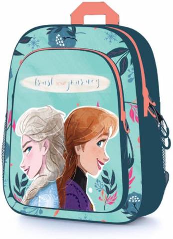 Jégvarázs hátizsák, 2 rekeszes, 30x24x10cm, Elsa és Anna, zöld - KARTON ...