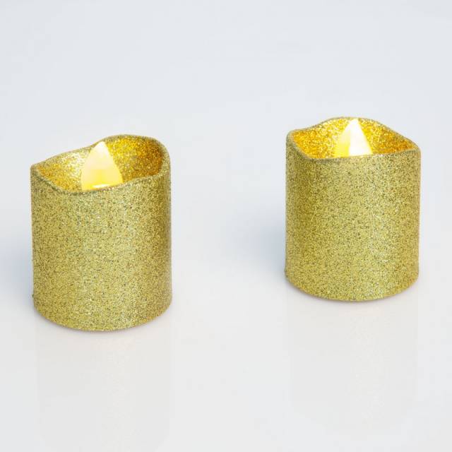 LED gyertya - Arany színű - 2 db - Budapest - Otthon, Bútor, Kert
