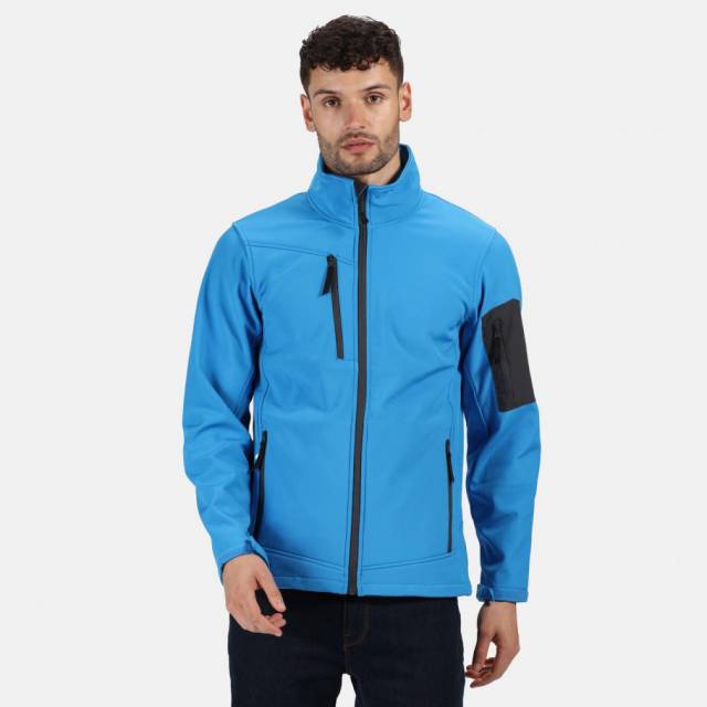 Férfi Softshell Regatta RETRA674 Arcola - 3 Layer Membrane Softshell -L, French Blue/Seal Grey ...