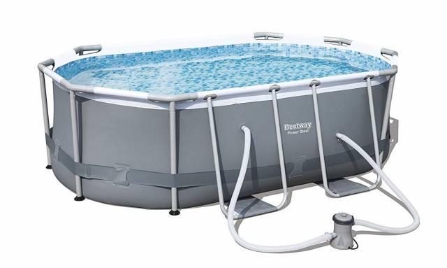 Bestway Power Steel Oval medence 3 x 2 x 0,84 m szűrőberendezéssel ...