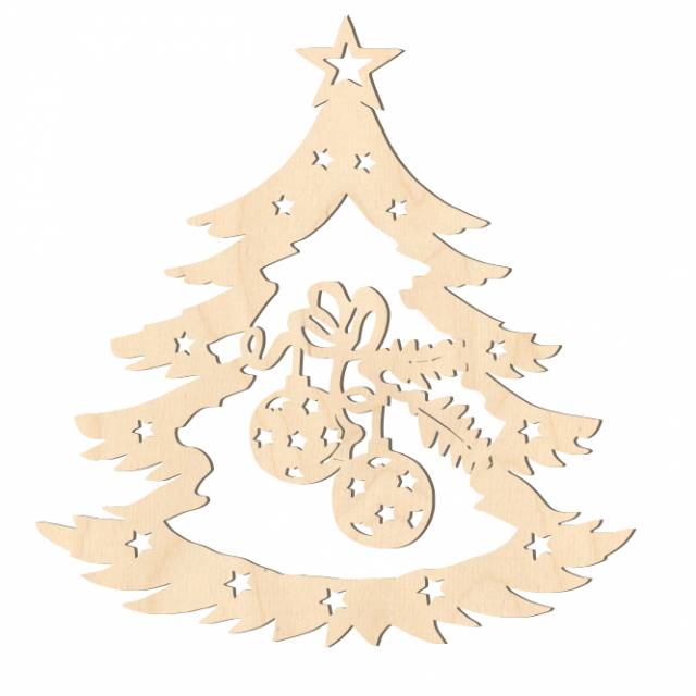 Fa karácsonyfadísz – Fenyőfa díszekkel - Budapest - Egyéb eladó