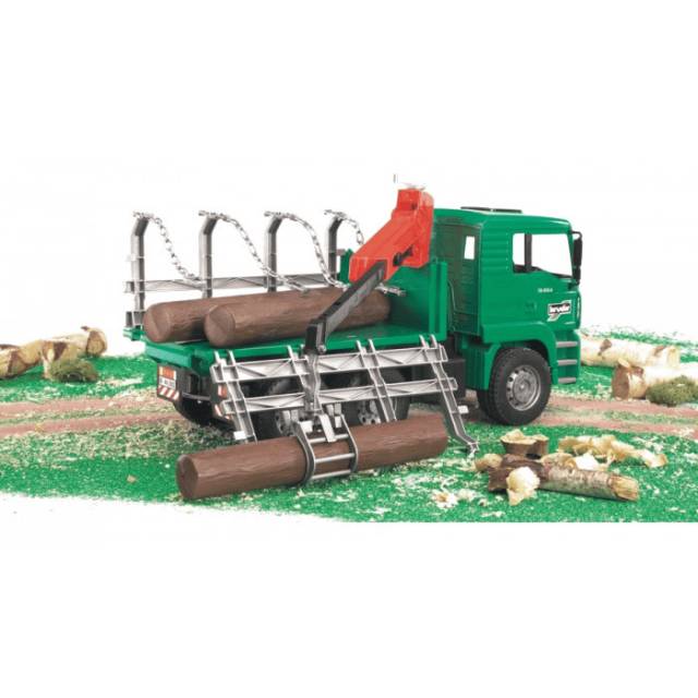 MAN faszállitó + 3 rönk - Budapest - Játék, Hobbi