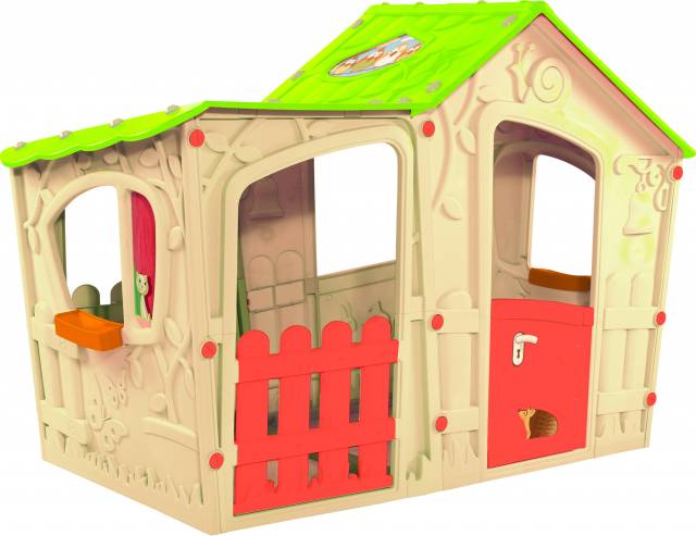 Keter Magic Villa House gyerek kerti ház, bézs/világos zöld - Budapest ...