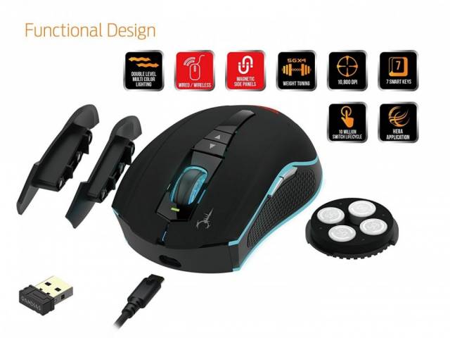 Gamdias Hades M1 Gaming mouse Black - Budapest - Számítástechnika, Hardver