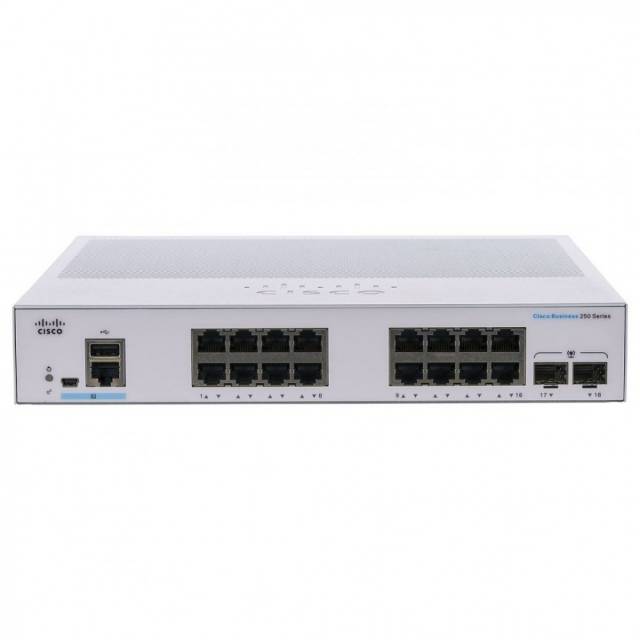 Cisco CBS250-16T-2G 16-port Business 250 Series Smart Switch - Budapest ...