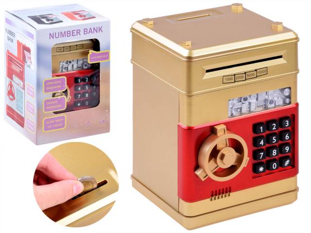 Széf Pénzautomata (Persely) Gyerekeknek-Fény és Hanghatásokkal-Riasztóval-PIN zárral - Budapest ...