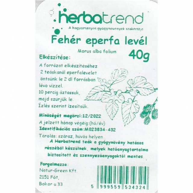 Herbatrend Fehér eperfa levél Tea 40g - Paks - Egyéb eladó