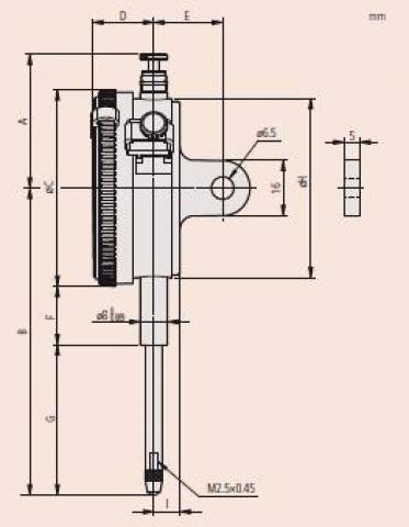 Mitutoyo Mérőóra 30 mm mozgási hosszal (metrikus) 2330A-10 - Budapest ...