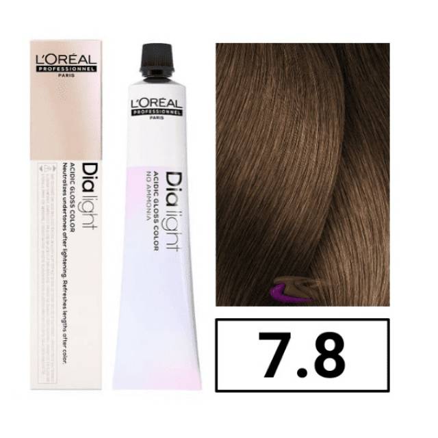 Loreal Dialight tartós hajszínező 7.8, 50 ml - Loreal Professionel ...