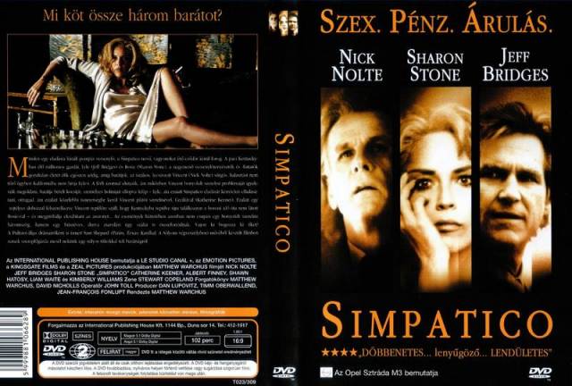 SIMPATICO (1999) DVD - Nick Nolte, Jeff Bridges, Sharon Stone, Albert ...