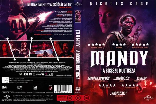 MANDY - A BOSSZÚ KULTUSZA (2018) DVD - Nicolas Cage, Andrea Riseborough ...