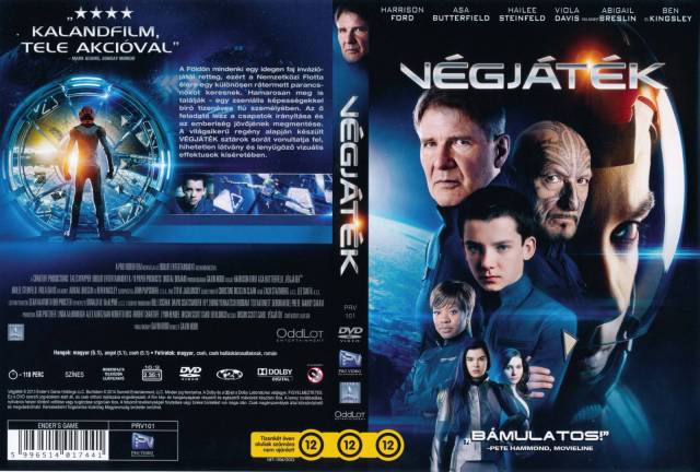 VÉGJÁTÉK (2013) DVD - Ben Kingsley, Harrison Ford, Hailee Steinfeld ...